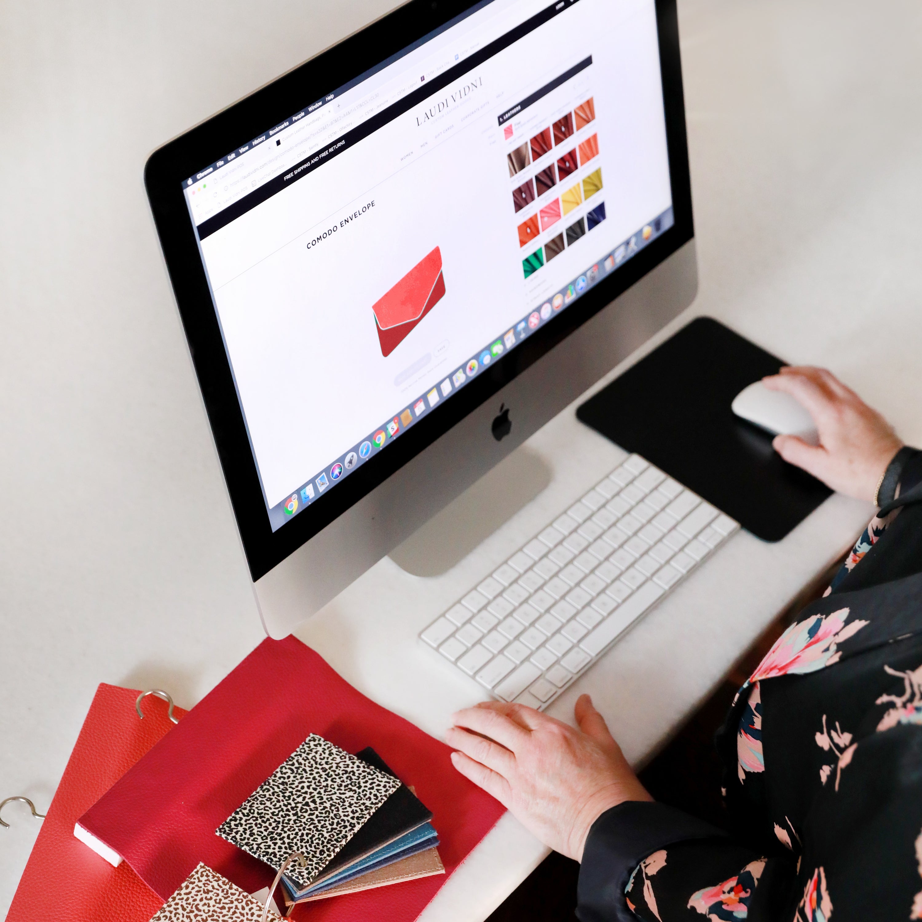 Work Bag Free Leather Swatches – Laudi Vidni